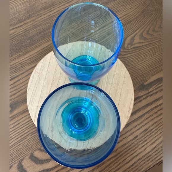 Cristar | Dining | Vintage Cristar Water Wine Aqua Blue Lexington ...